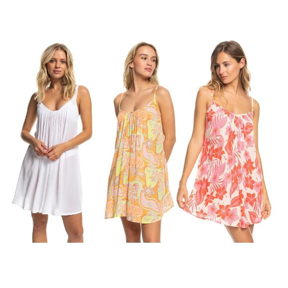 Roxy | Swim | Nwt Roxy Womens Summer Adventures Coverup Dress White ...